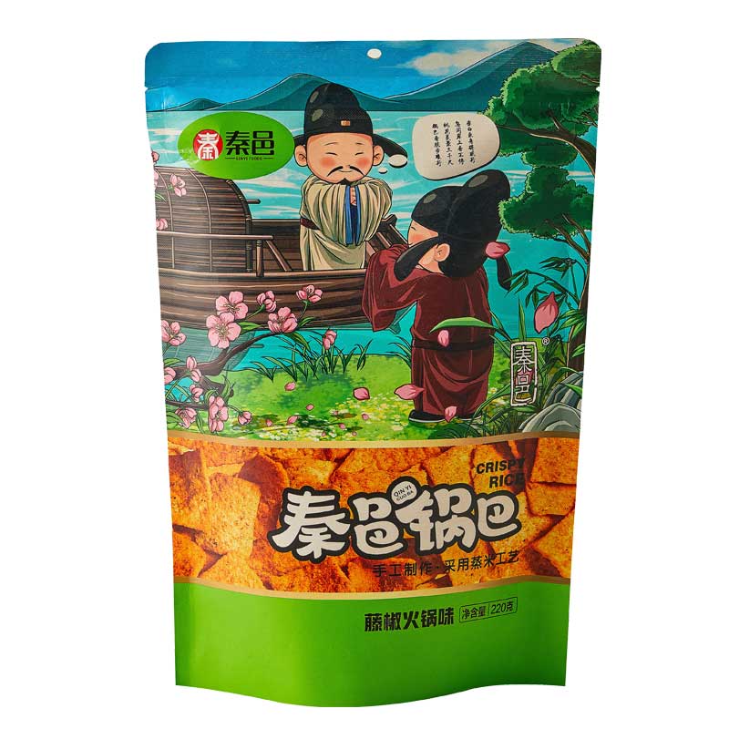 秦邑 锅巴 藤椒火锅味 220g 小零食